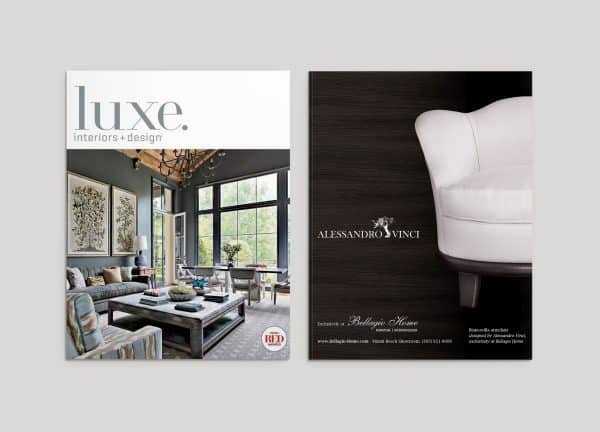 Furniture store web design and print ads | Crème de Mint