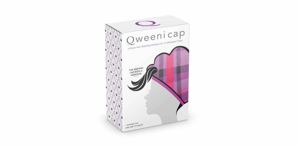 Hair product packaging Qweeni Cap | Crème de Mint design