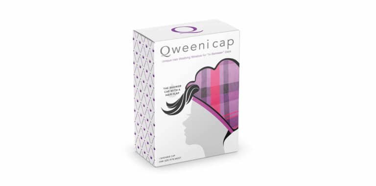 Hair product packaging Qweeni Cap | Crème de Mint design